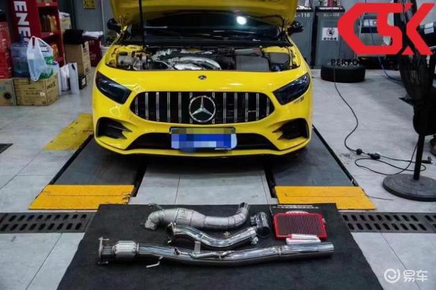 一步到位！“动力小钢炮”AMG A35L，改装后性能实在是太凶悍了_易车